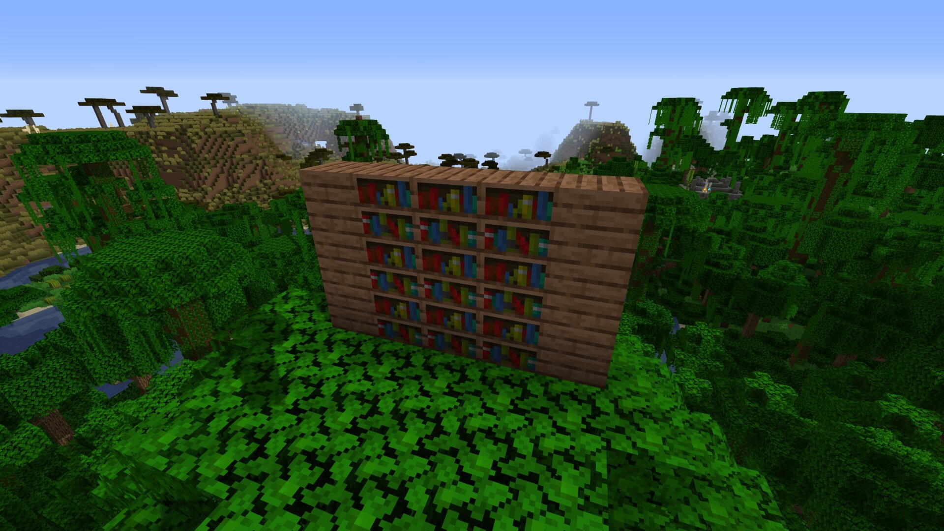 Biome-Dependent Bookshelf Overlay (Works with any other bookshelf ...