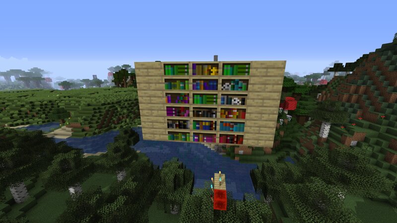 Biome-Dependent Bookshelf Overlay (Works with any other bookshelf ...