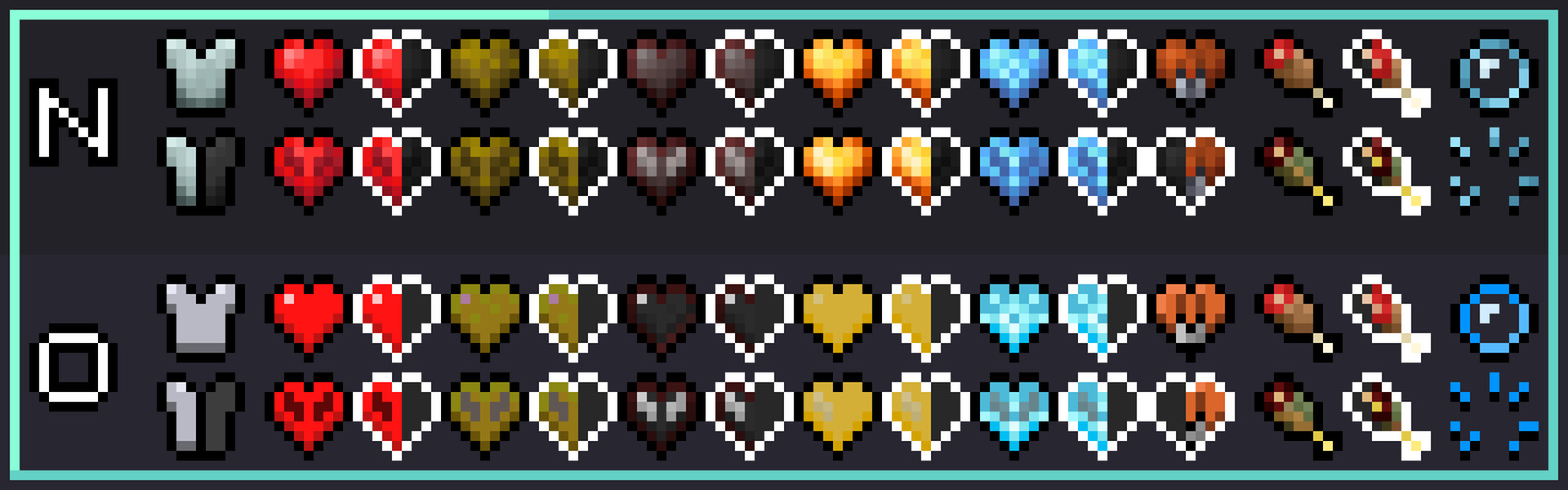 reshaded HUD Minecraft Texture Pack