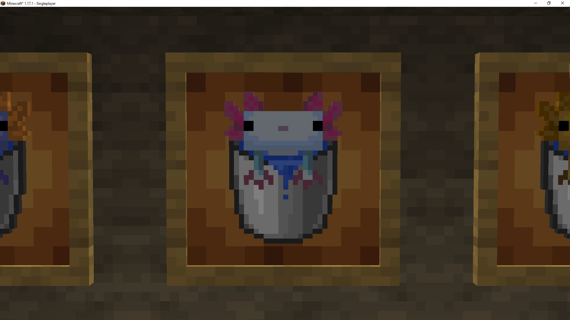 Colored Axolotl Buckets with Babies for Old Faithful Minecraft Texture Pack