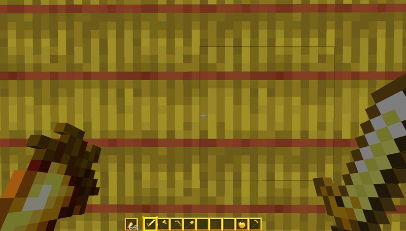 Golden Hotbar! Minecraft Texture Pack