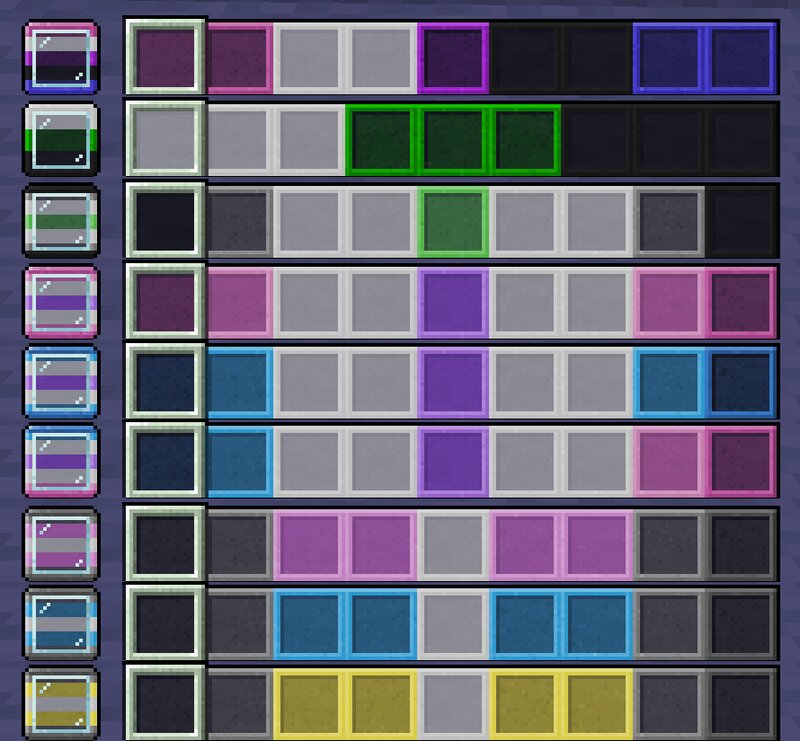 LGBTQ+ Pride Hotbar Slots Minecraft Texture Pack