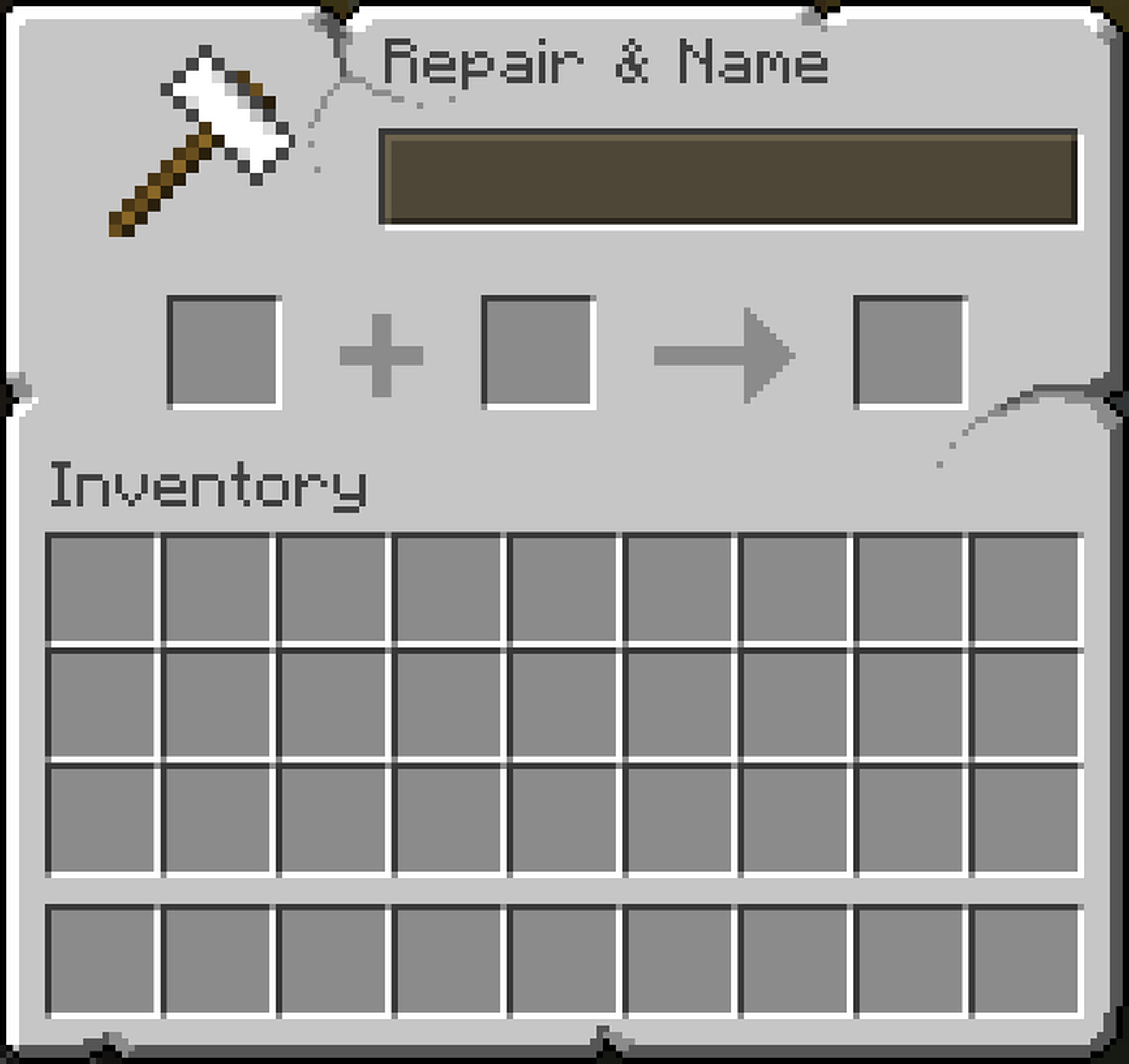 Cracked GUI Minecraft Texture Pack