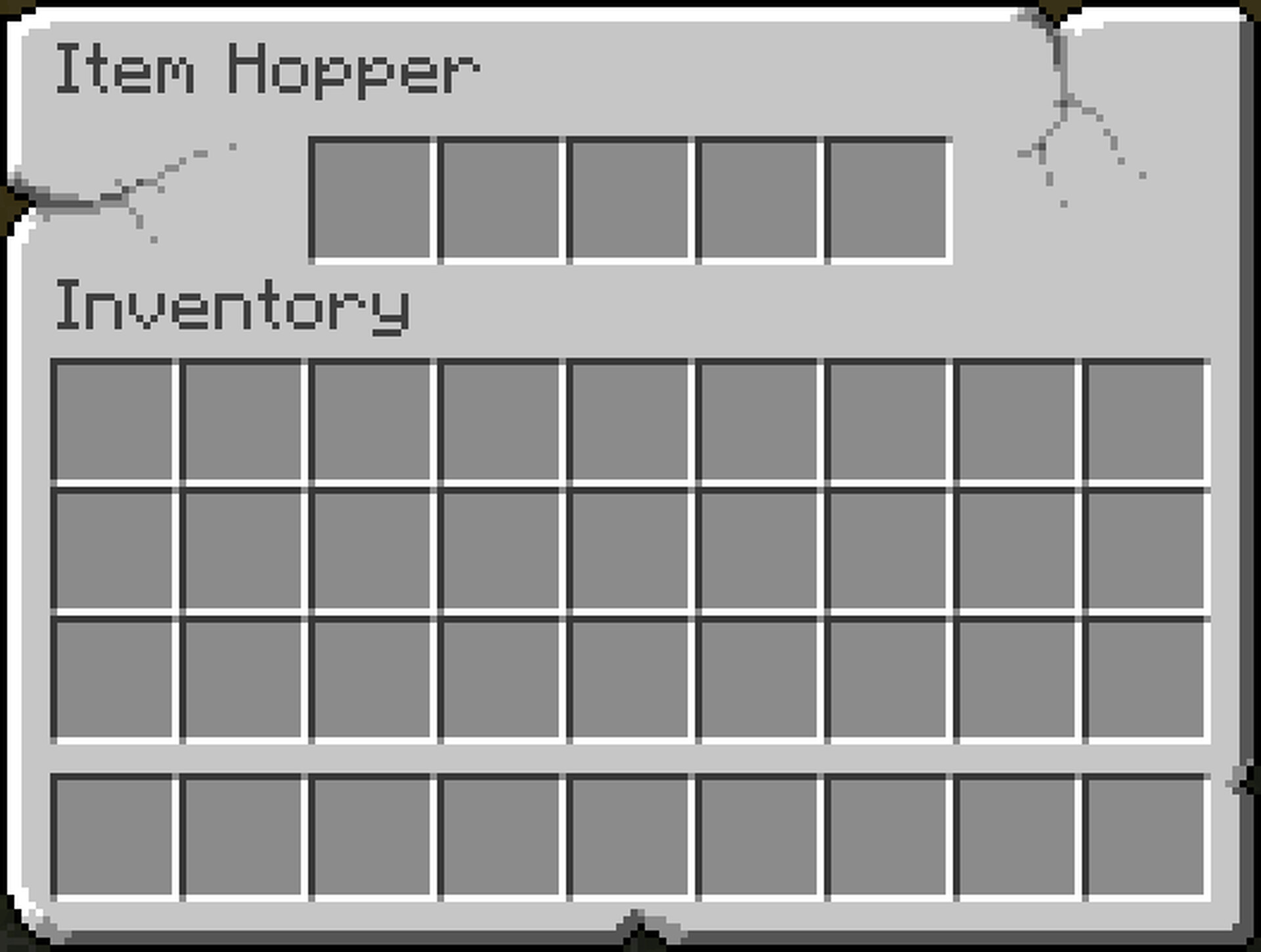 Cracked GUI Minecraft Texture Pack