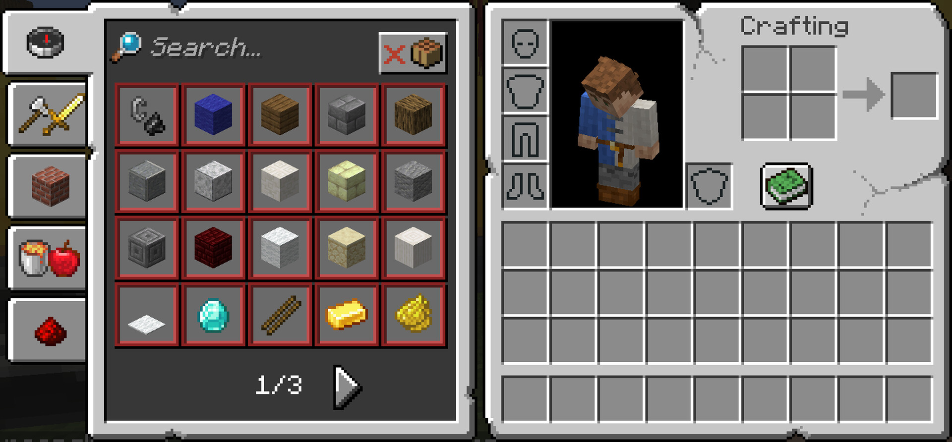 Cracked GUI Minecraft Texture Pack