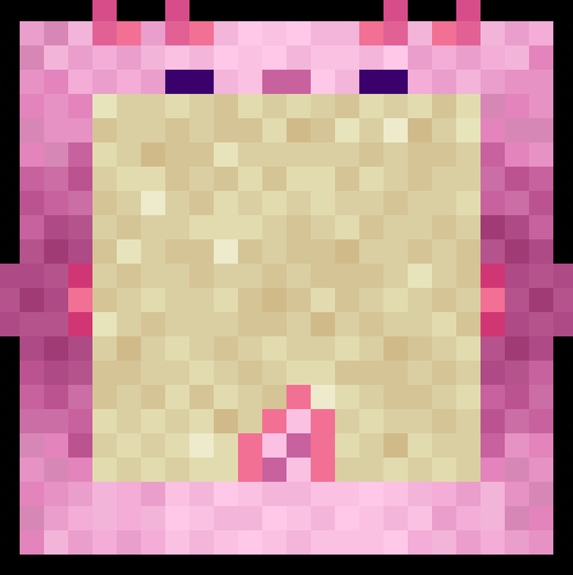 Axolotl hotbar selector Minecraft Texture Pack