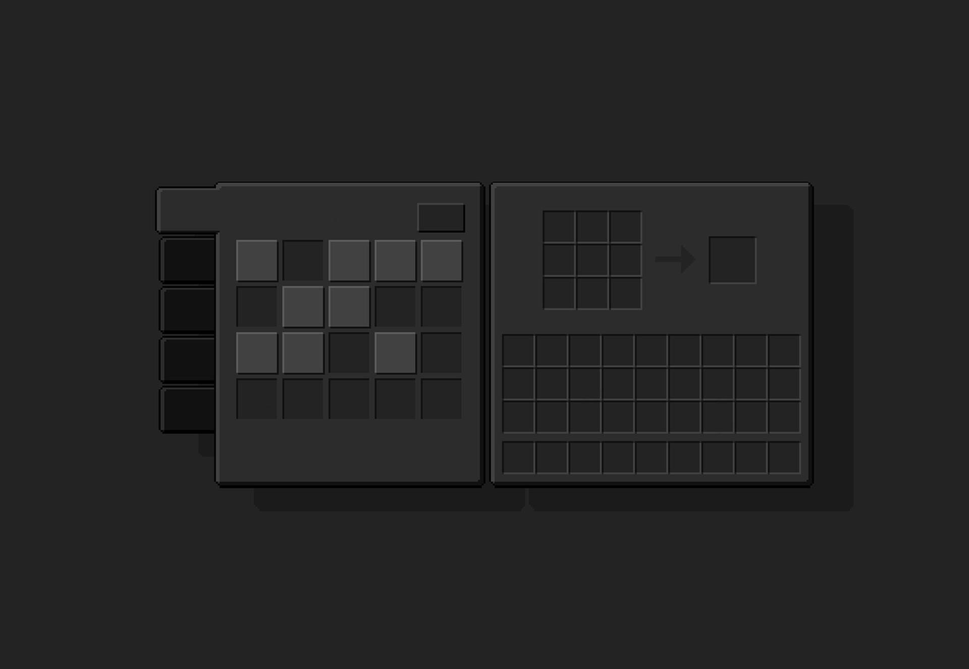 Yomny_pack (Dark GUI) Minecraft Texture Pack