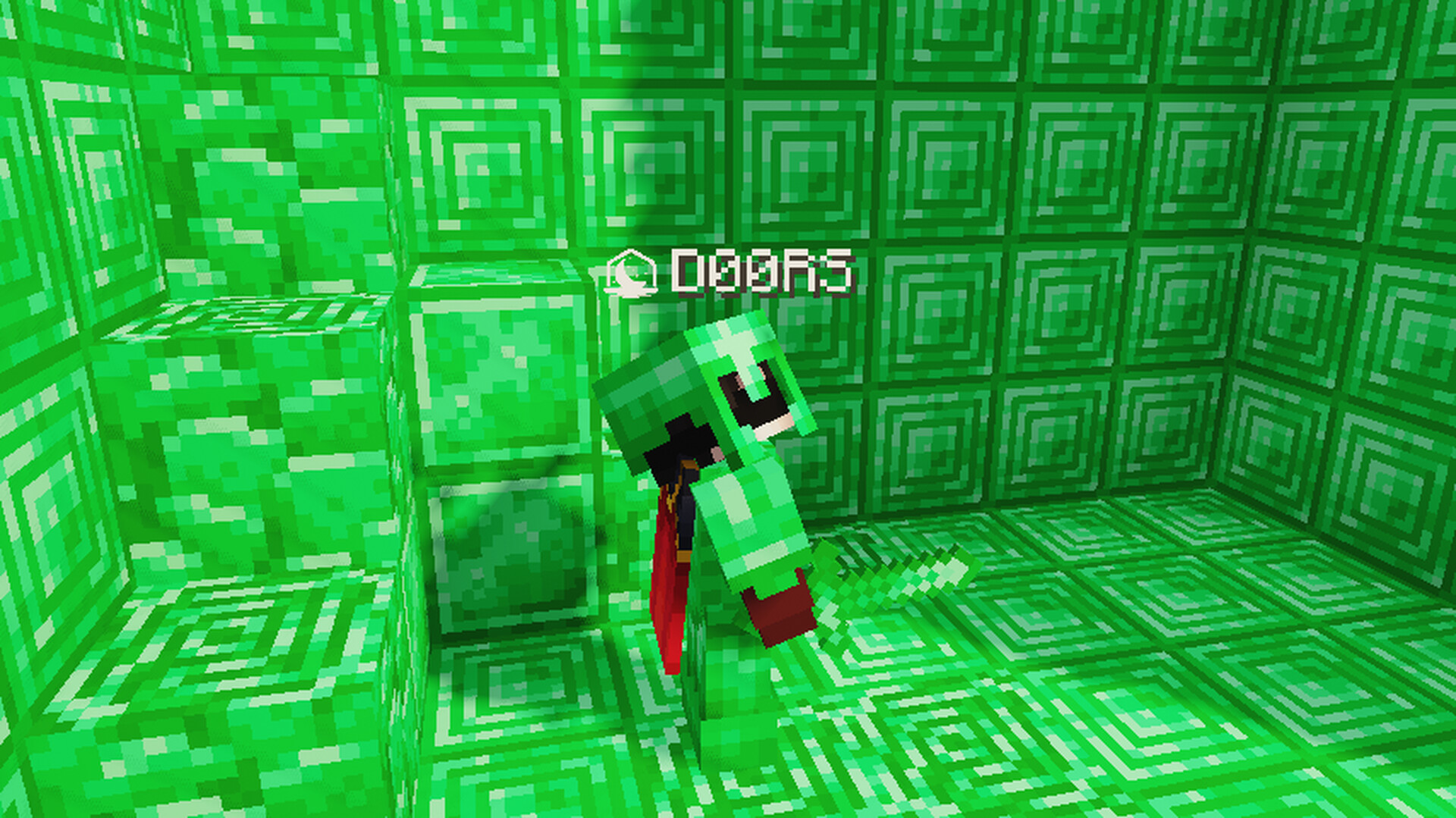 Emerald Netherite - Door Minecraft Texture Pack