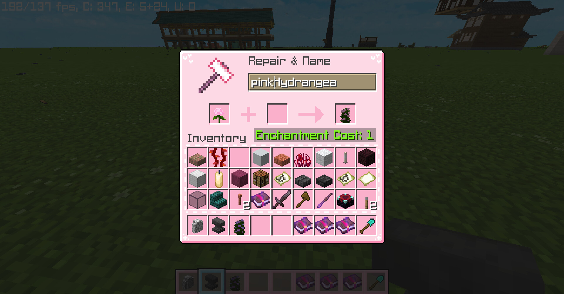 Peony to Hydrangea: Biome Edition Minecraft Texture Pack