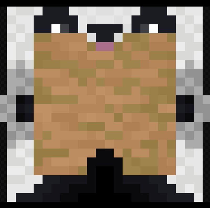 Panda hotbar selector Minecraft Texture Pack