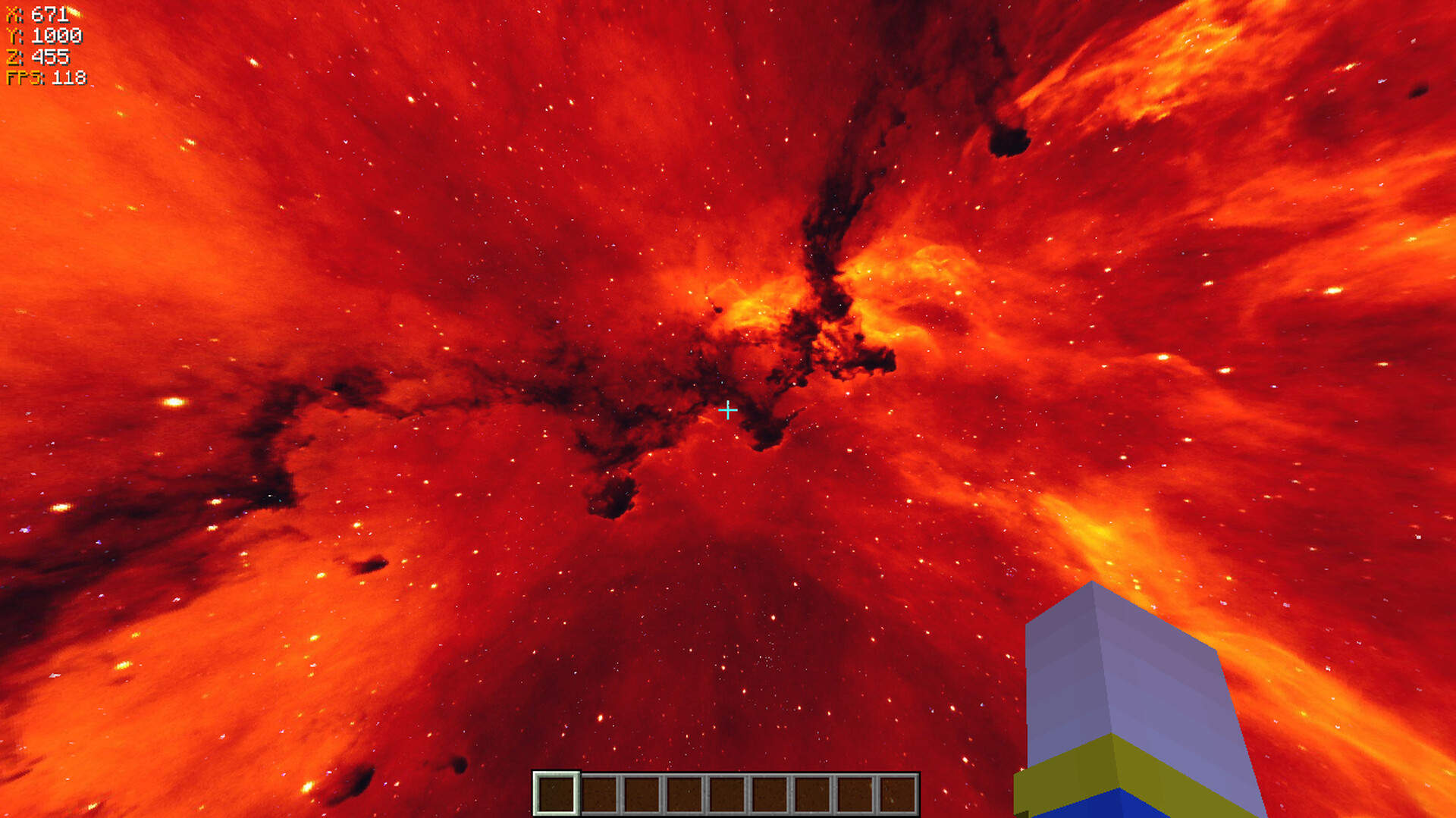 Orange Nebula Sky (Seamless, No mirroring) Minecraft Texture Pack