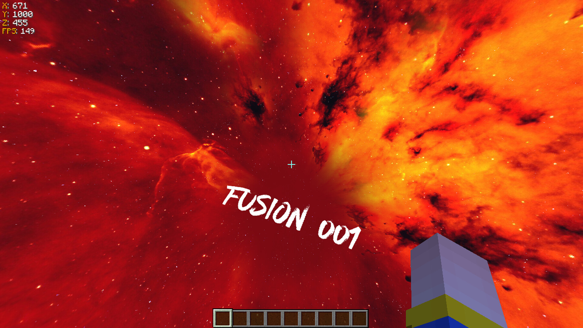 Orange Nebula Sky (Seamless, No mirroring) Minecraft Texture Pack