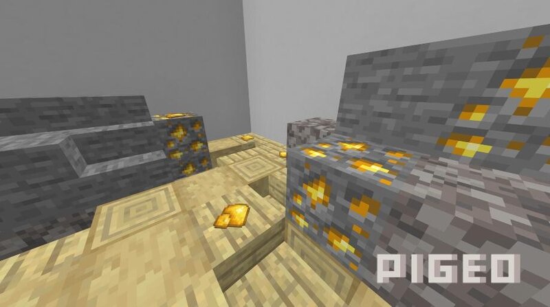 raw gold alt. texture Minecraft Texture Pack