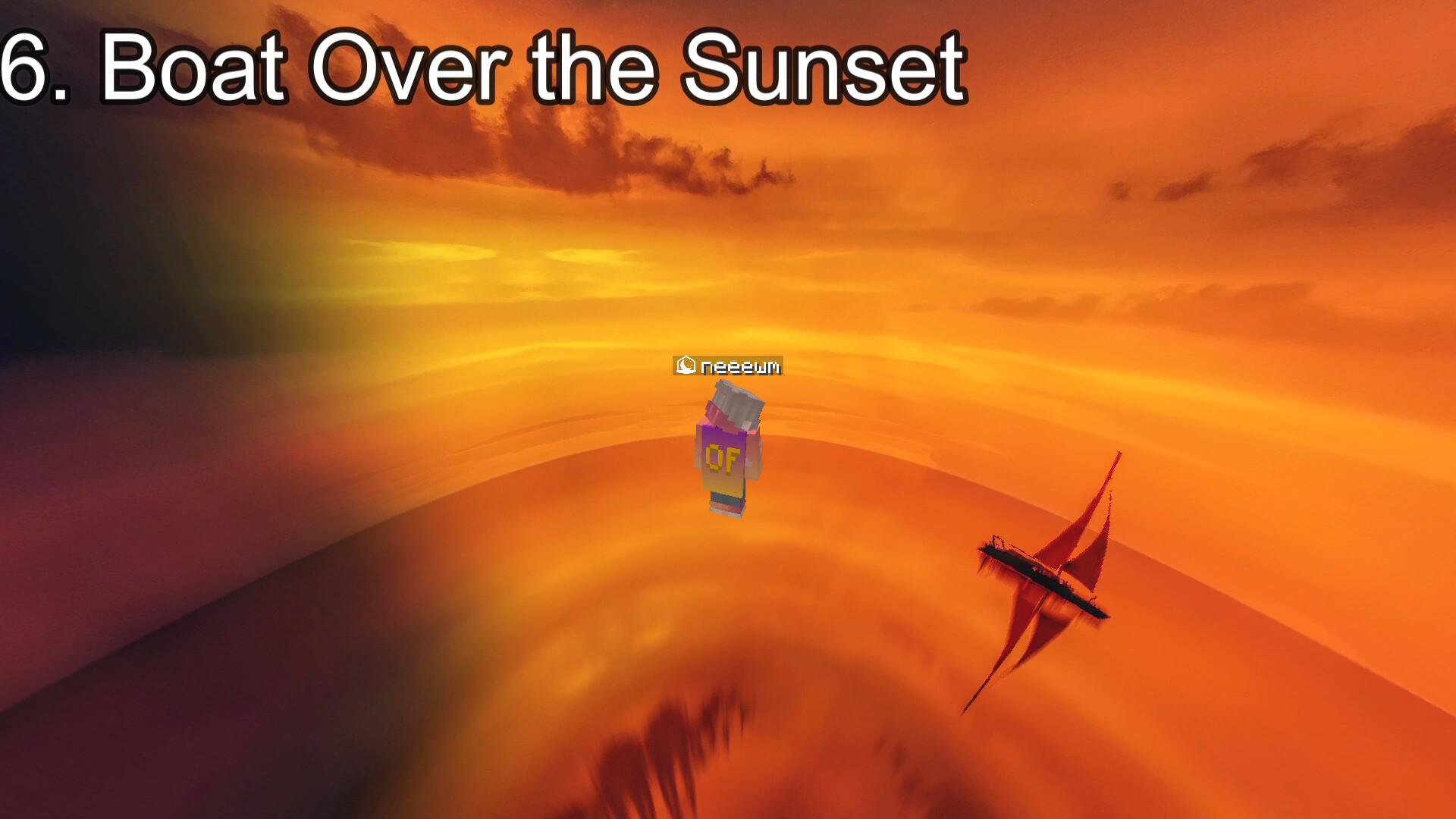 Boat Over the Sunset (Sky Overlay) Minecraft Texture Pack