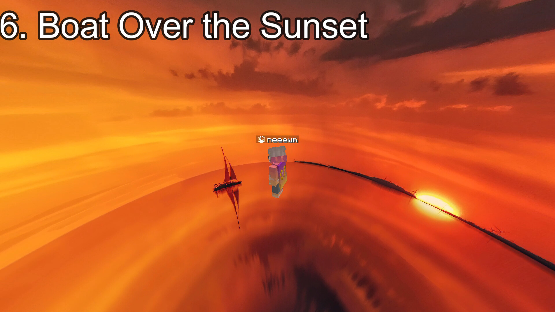 Boat Over the Sunset (Sky Overlay) Minecraft Texture Pack