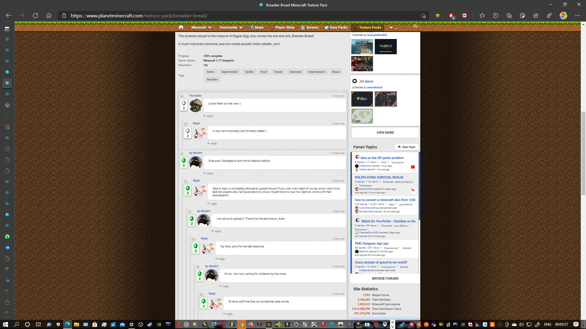 Reijvi's Breadier Bread Bedrock Port Minecraft Texture Pack