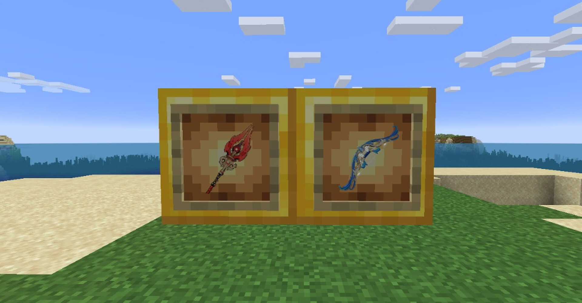 Staff of Homa + Elegy for the End (Trident and bow) [optifine ...
