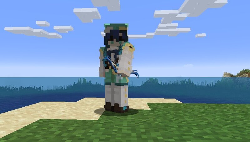 Staff of Homa + Elegy for the End (Trident and bow) [optifine ...