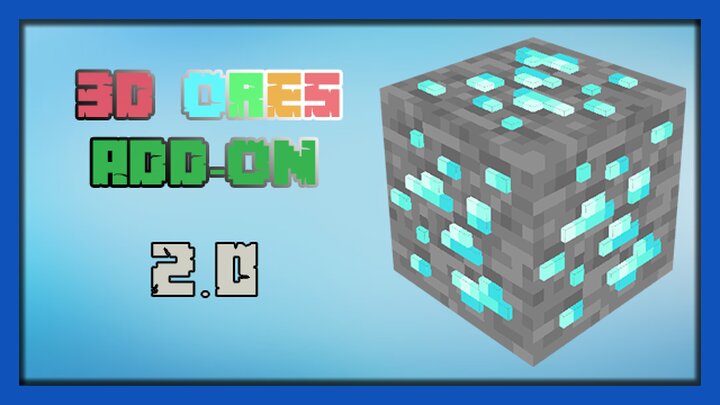 3D Ores Add-on Minecraft Texture Pack