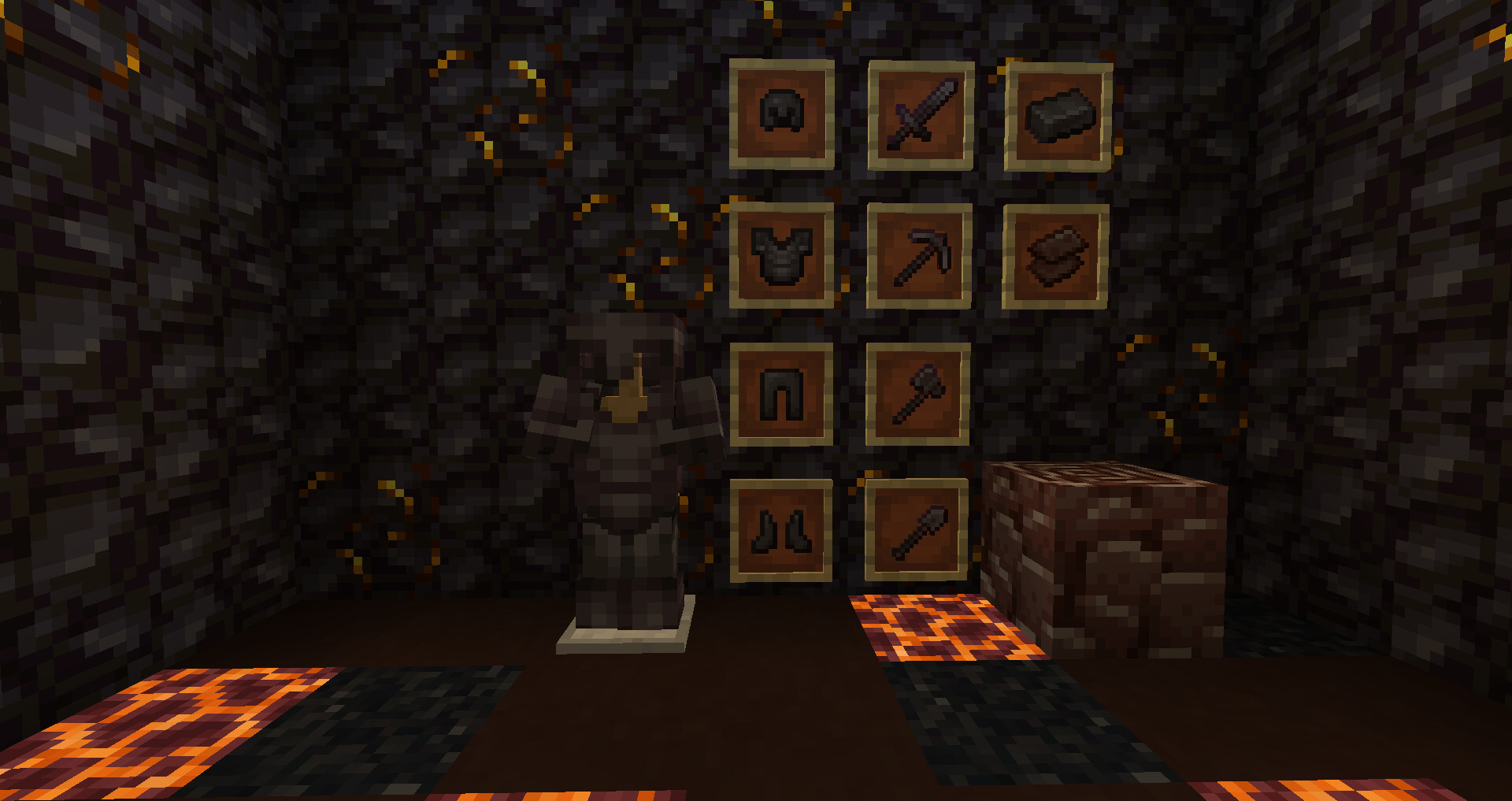 Gold + Netherite Minecraft Texture Pack