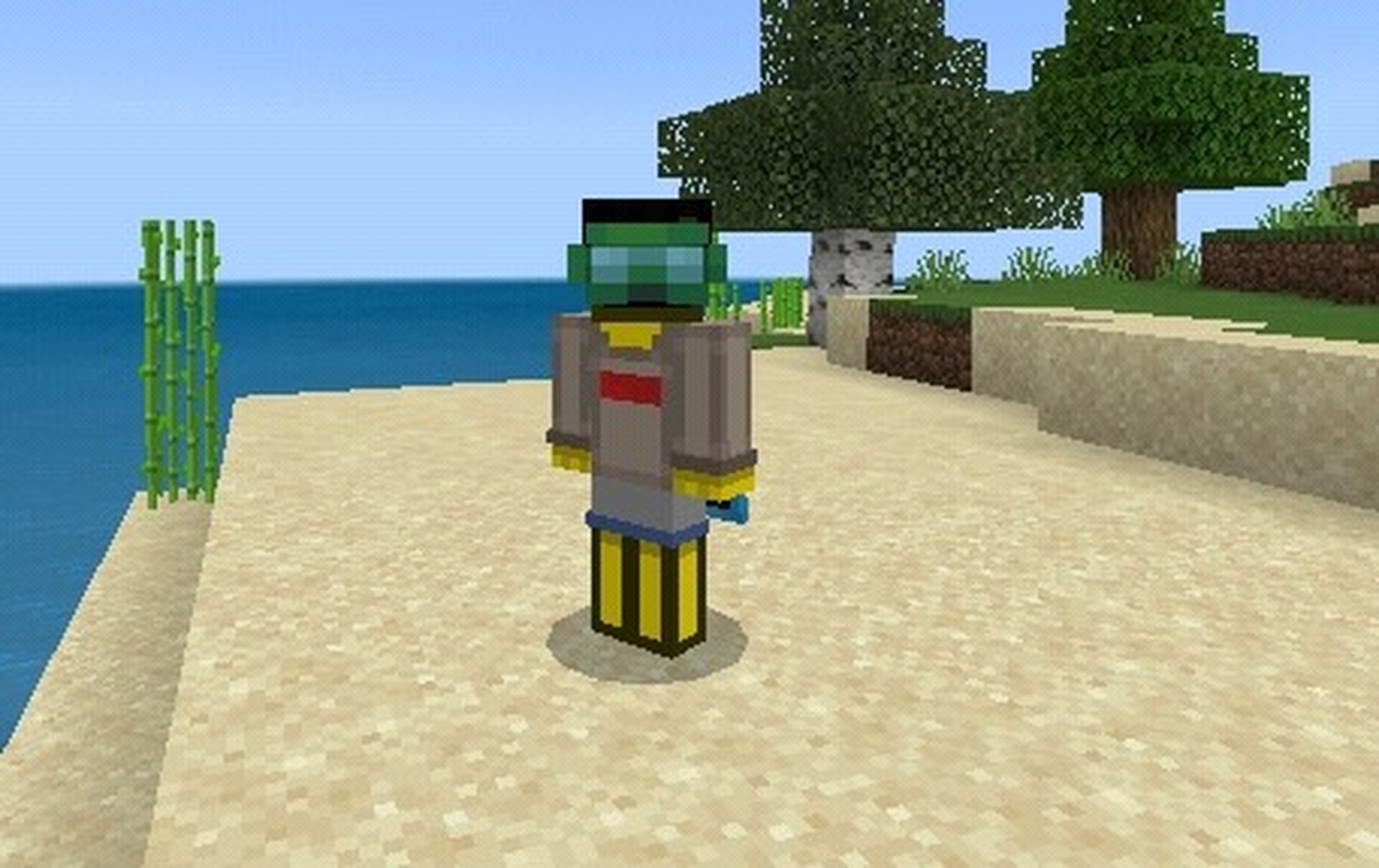 Scuba mask port to bedrock Minecraft Texture Pack