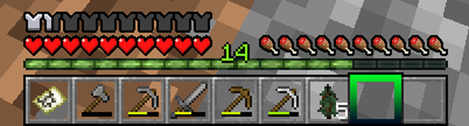 Transparent GUI & HUD By Kilo_Tensa566 Minecraft Texture Pack