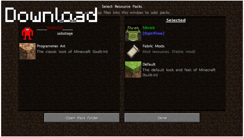 [Optifine] 1.18 | Iron Golem replaced as Shrek Minecraft Texture Pack