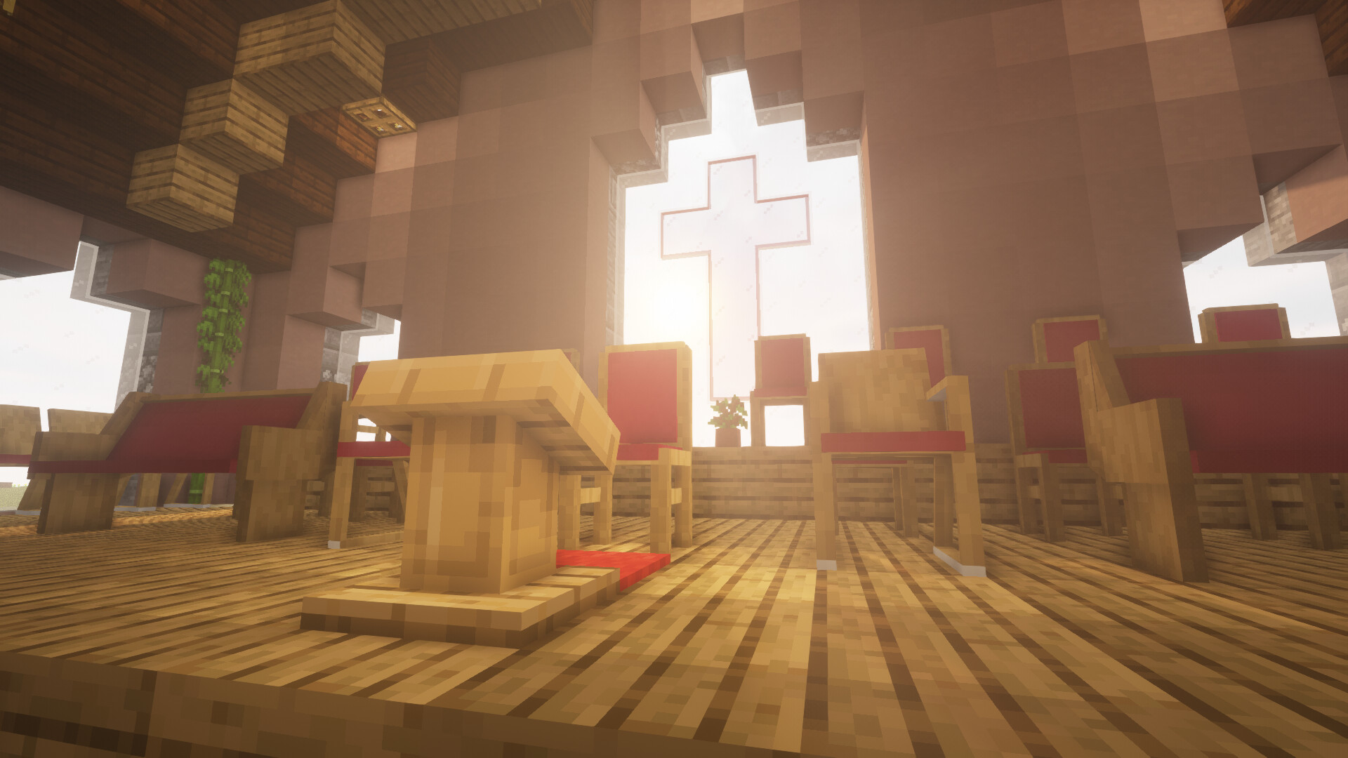 The New Grace Black Church Furniture Resource Pack! Minecraft Texture Pack