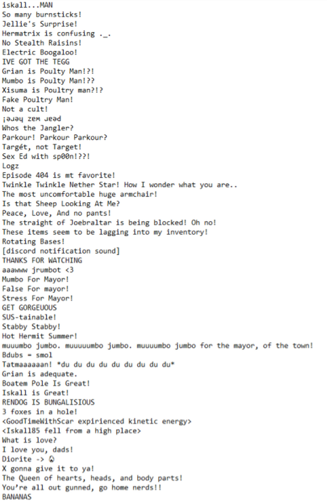 Hermitcraft inspired custom splash texts Minecraft Texture Pack