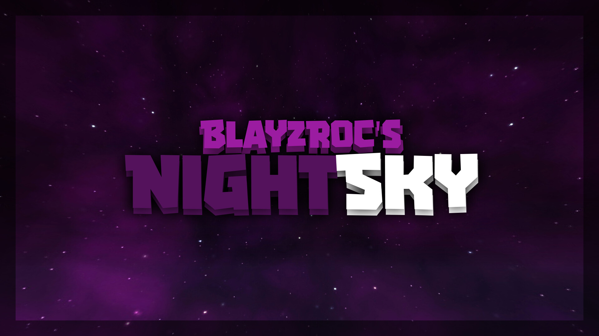 BlayzRoc's Night Sky - Purple Nebula [1024x] Minecraft Texture Pack