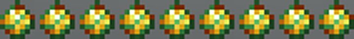 Golden Apple Hunger Bar Minecraft Texture Pack