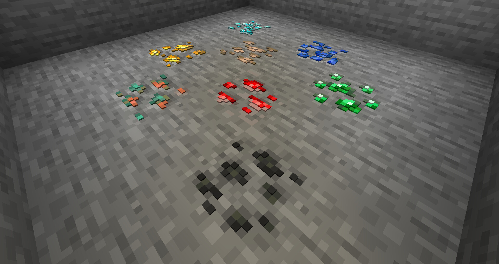 3D Ore Models for Vanilla Textures Minecraft Texture Pack