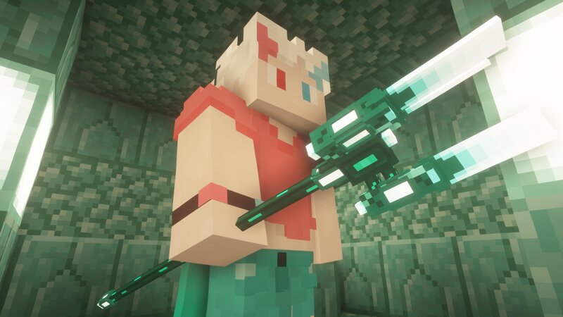 Prismarine Trident | 1.17+ Minecraft Texture Pack