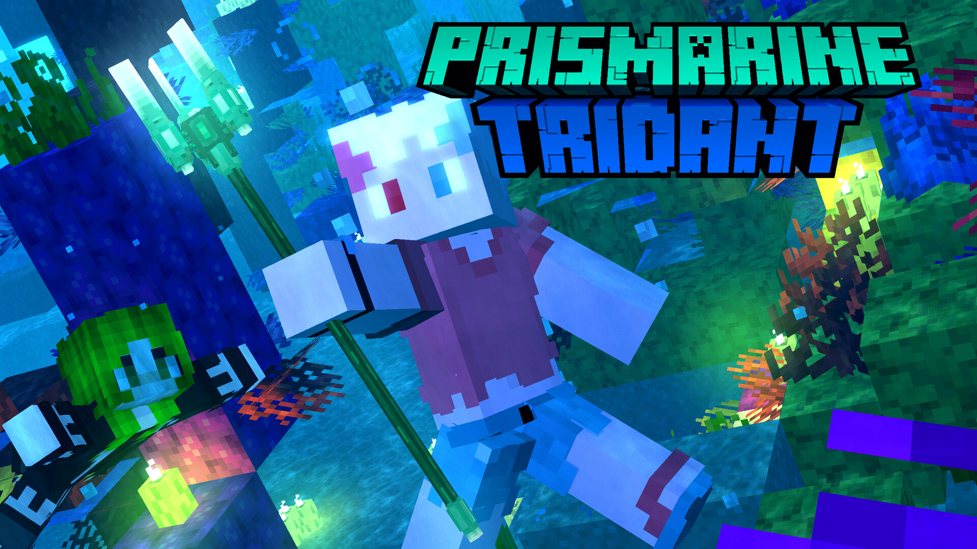 Prismarine Trident | 1.17+ Minecraft Texture Pack