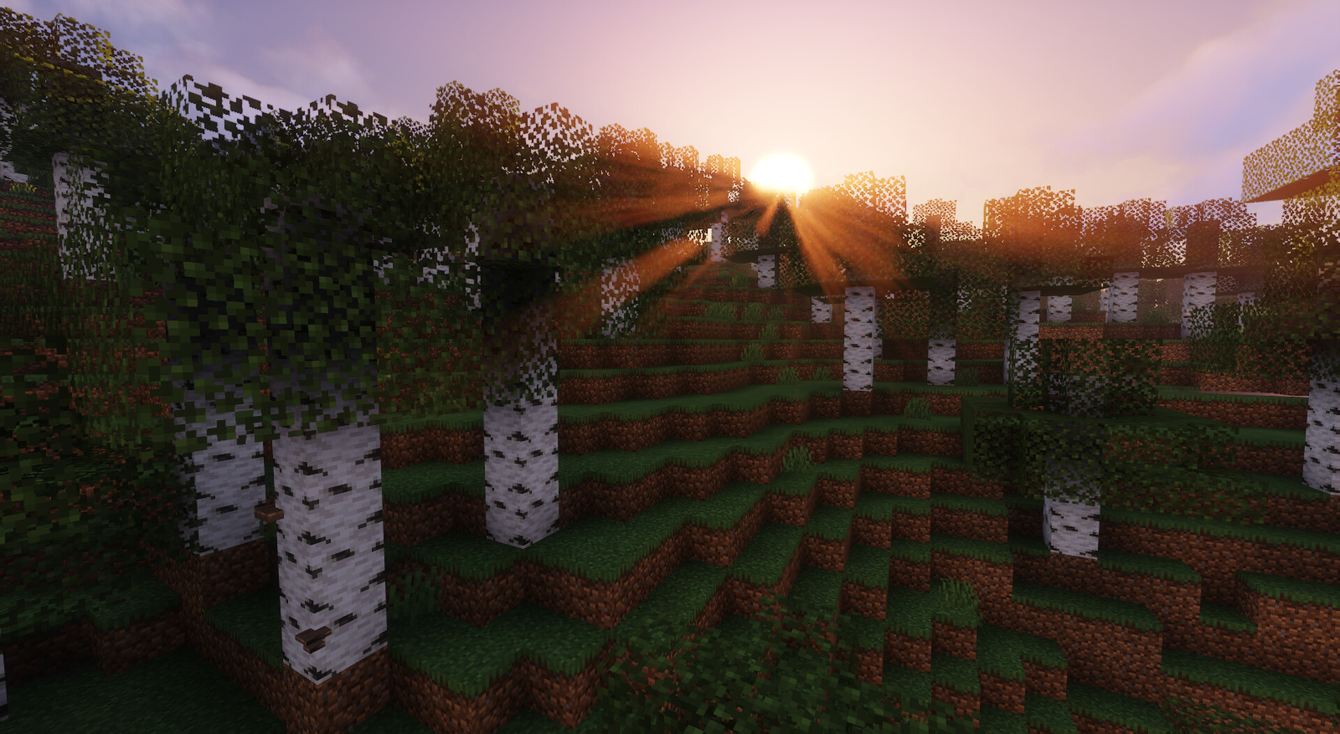 Mushroom Birch Trees Minecraft Texture Pack