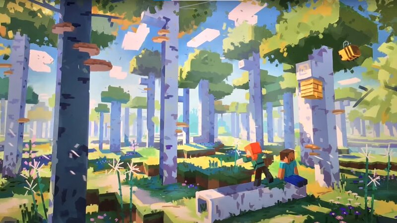 Mushroom Birch Trees Minecraft Texture Pack