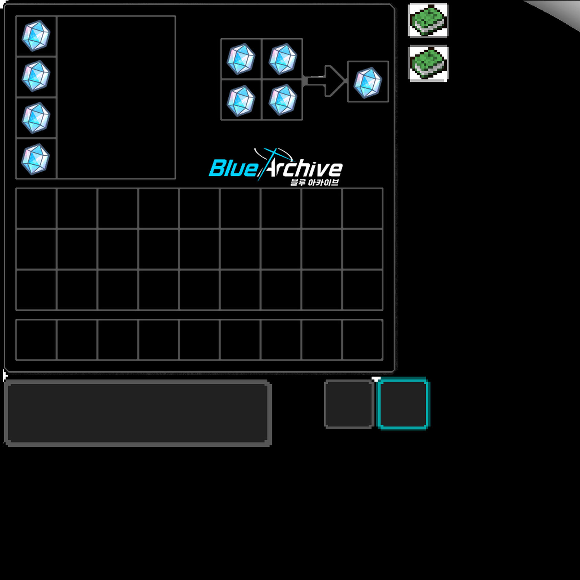 Blue Archieve Icon GUI(+Ore outer layer)[1.18] Minecraft Texture Pack