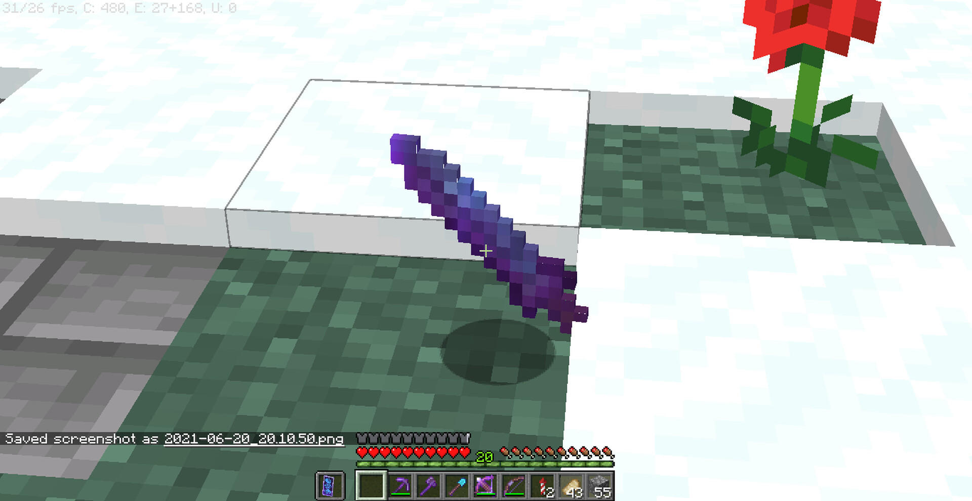 Netherite Dagger (Styled on a Gladius) Minecraft Texture Pack
