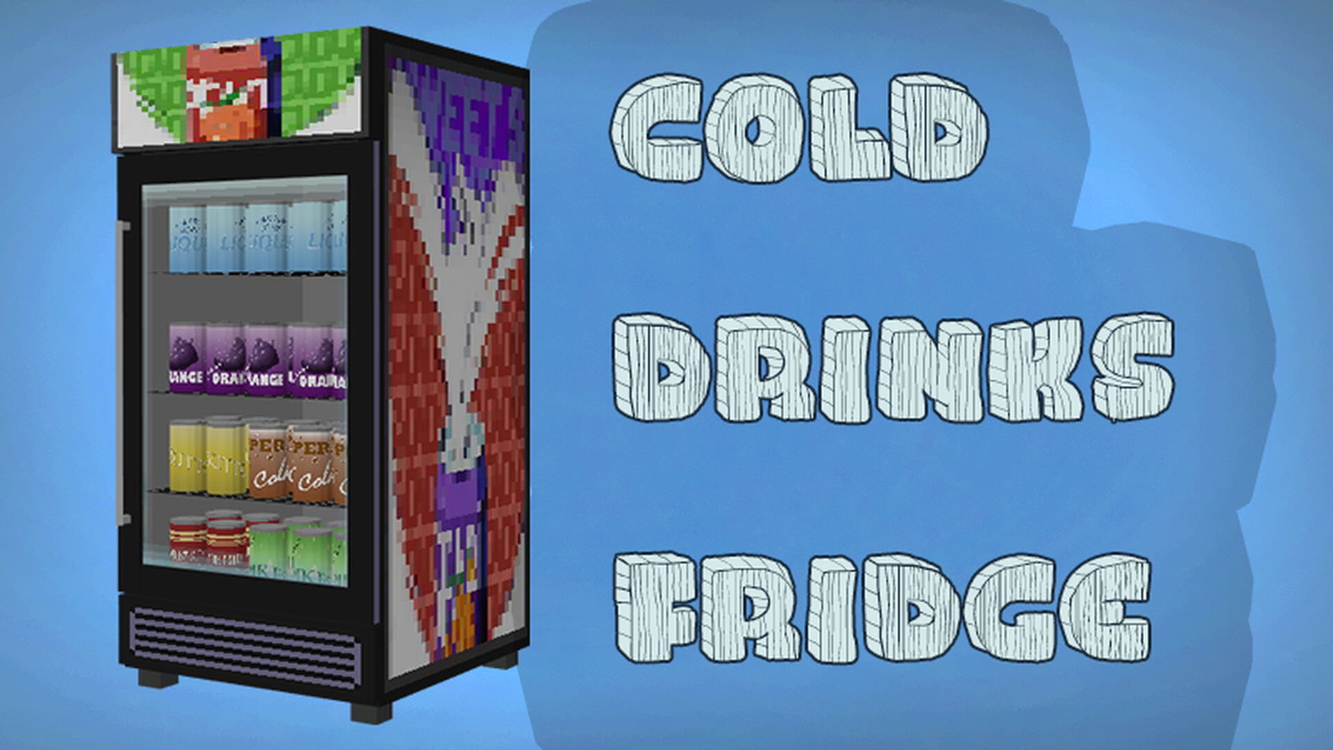 3D Model | Cold drinks fridge Minecraft Texture Pack