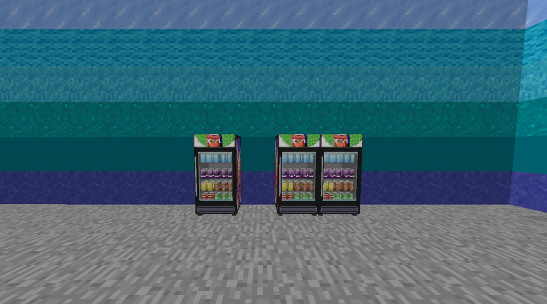 3D Model | Cold drinks fridge Minecraft Texture Pack