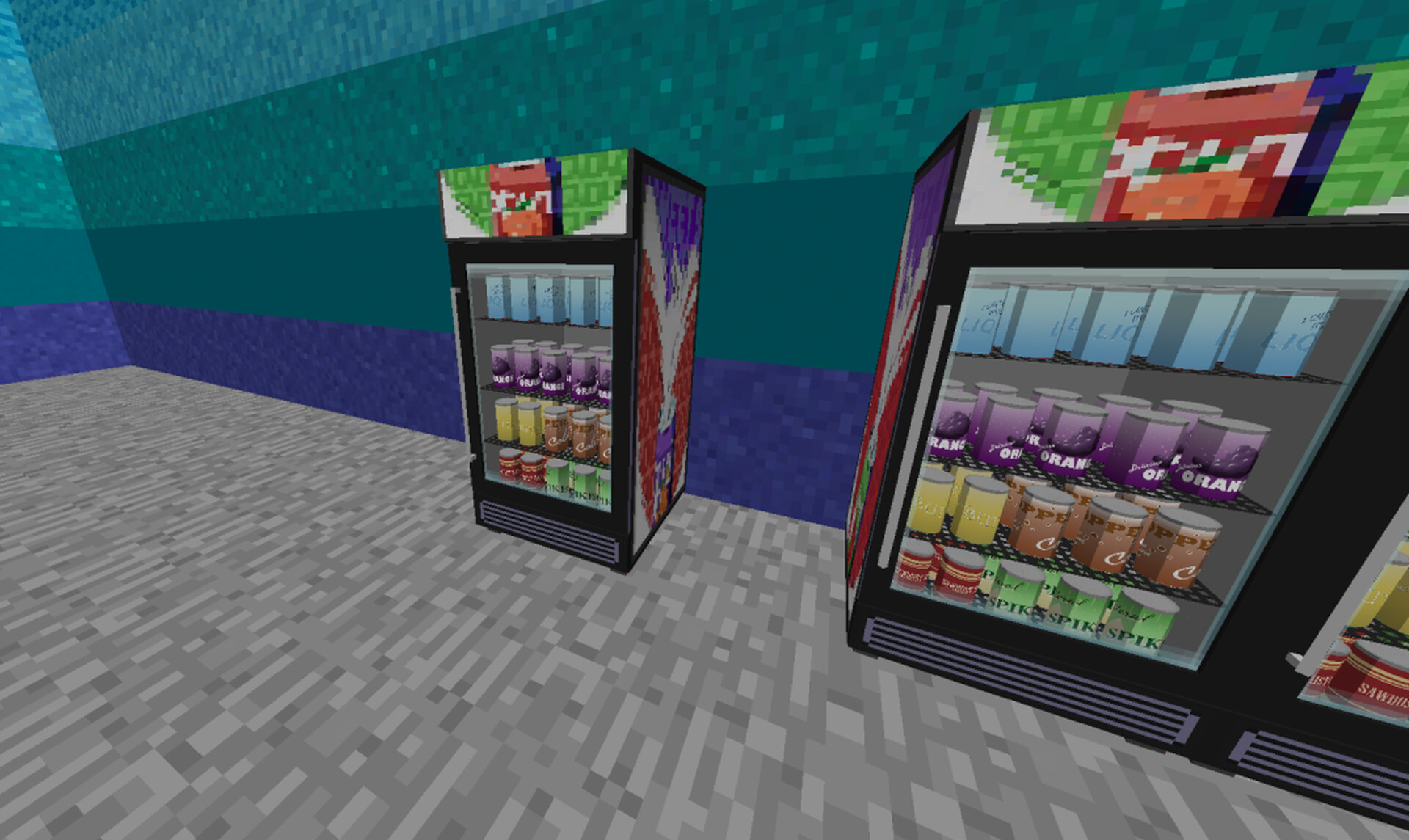 3D Model | Cold drinks fridge Minecraft Texture Pack