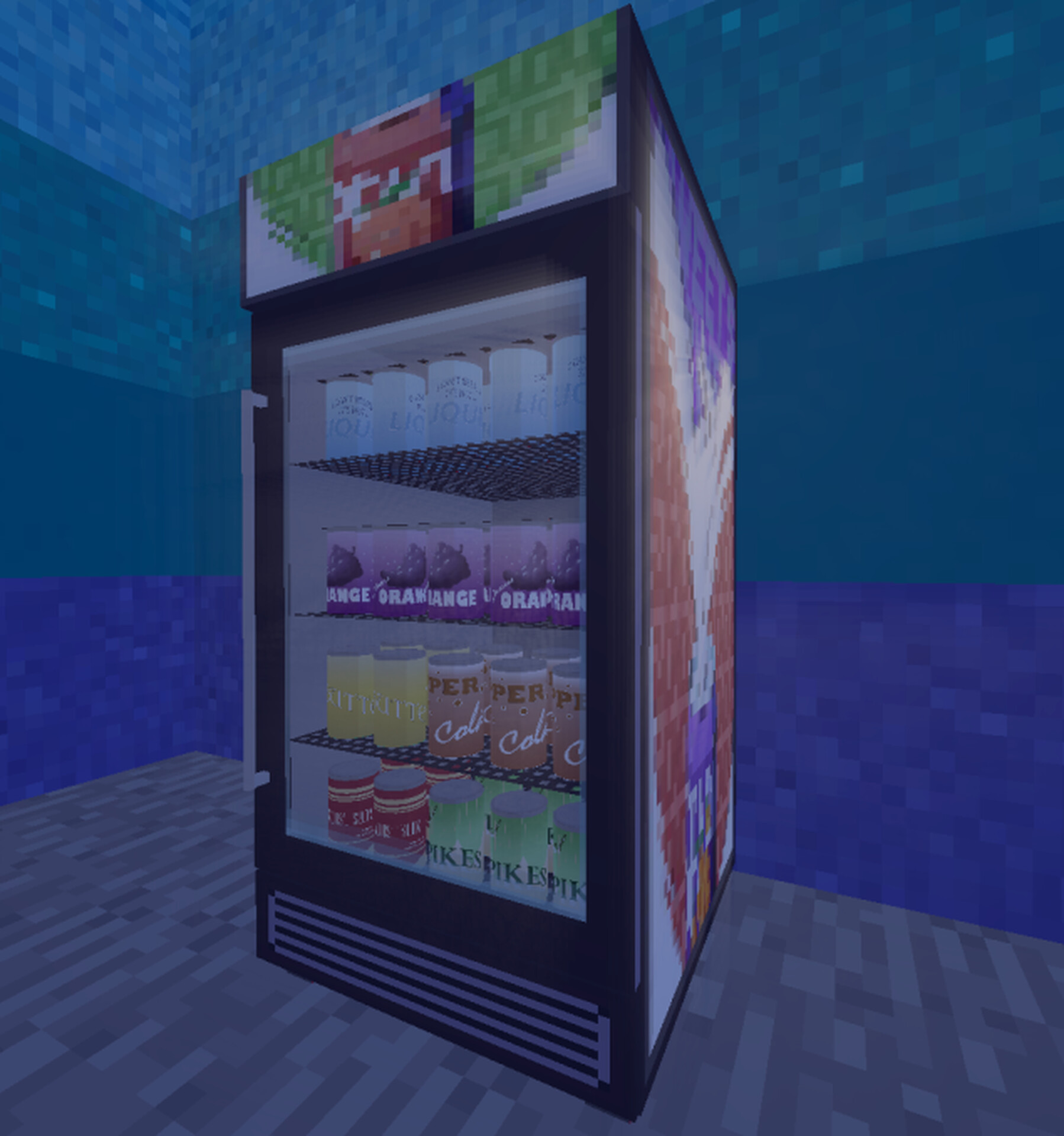 3D Model | Cold drinks fridge Minecraft Texture Pack
