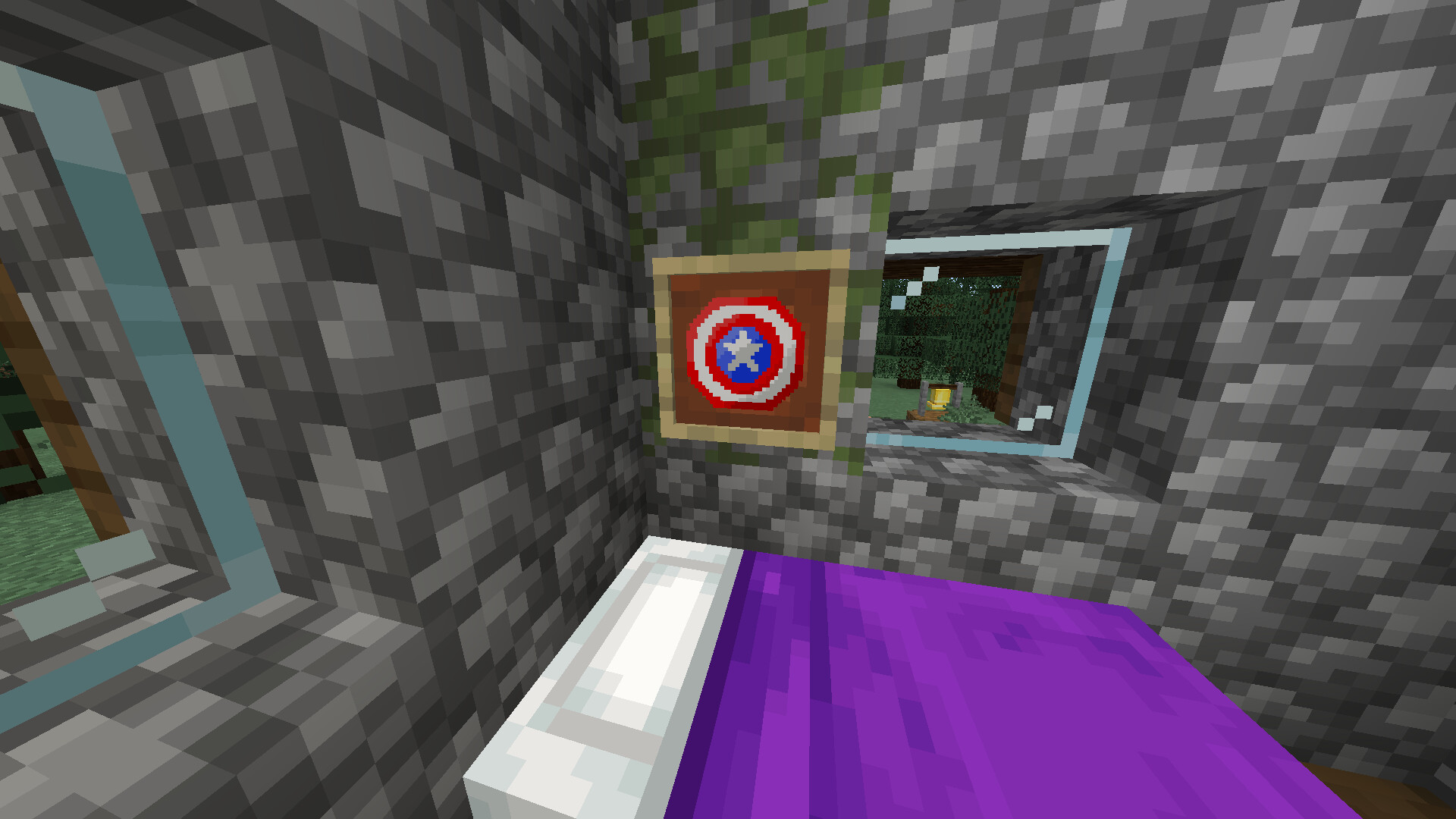 Captain America's shield trident Minecraft Texture Pack