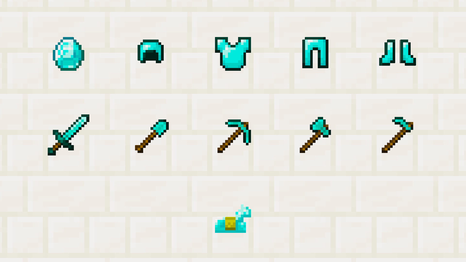 Uniform Diamond Palette Minecraft Texture Pack