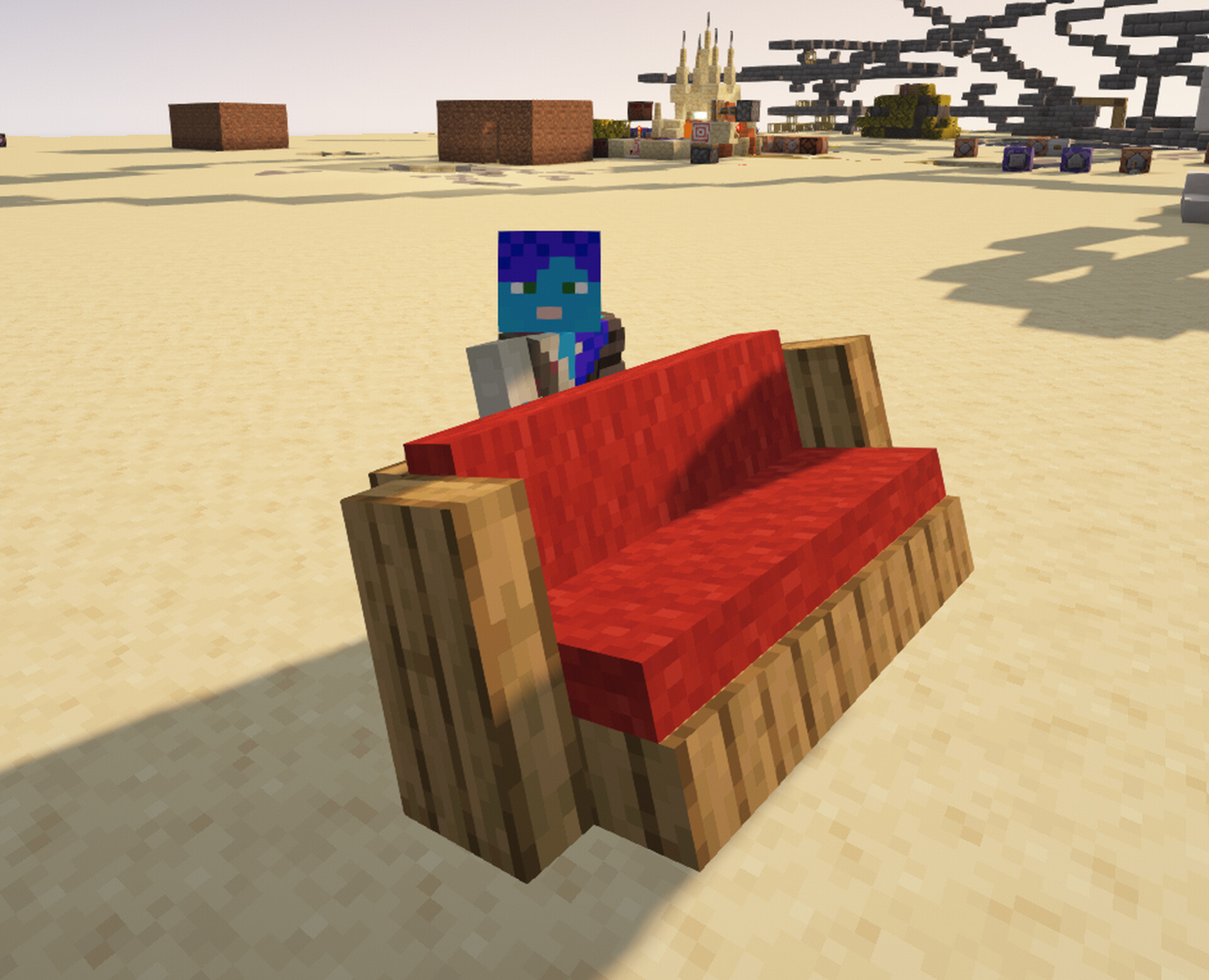 Nice Red wool SOFA Minecraft Texture Pack