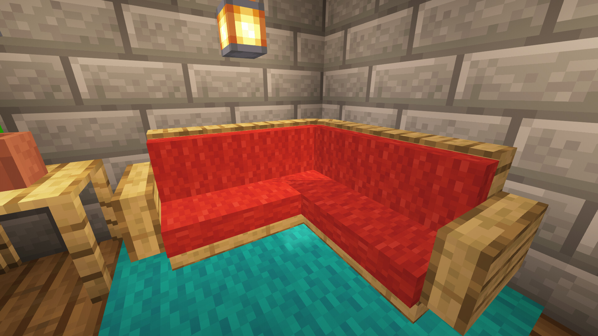 Nice Red wool SOFA Minecraft Texture Pack