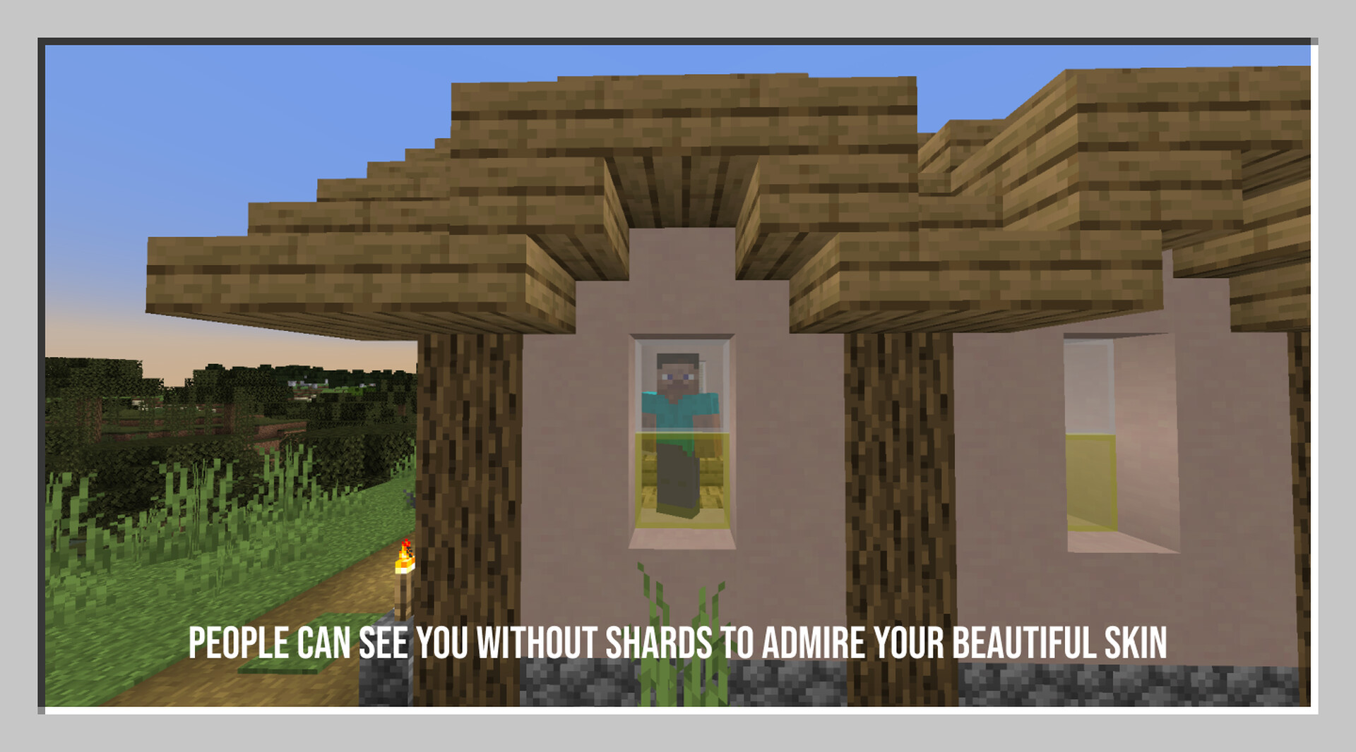 Clear Glass Minecraft Texture Pack