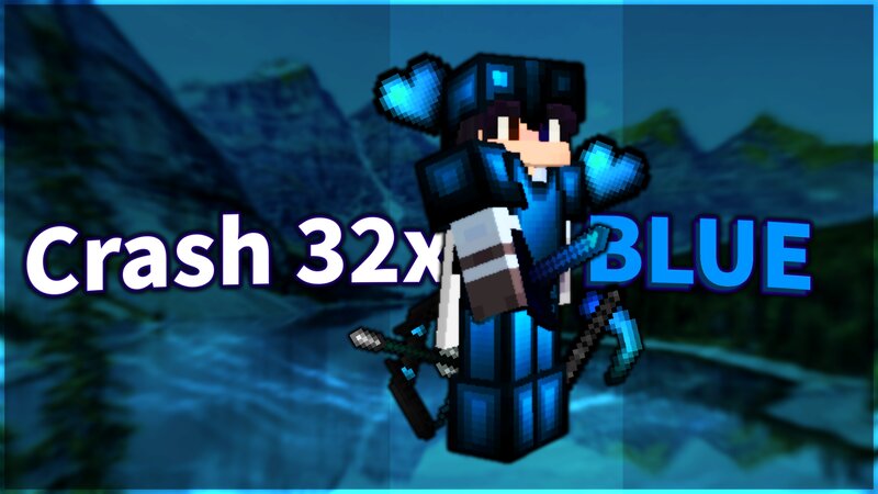 Crash 32x BLUE PVP Minecraft Texture Pack