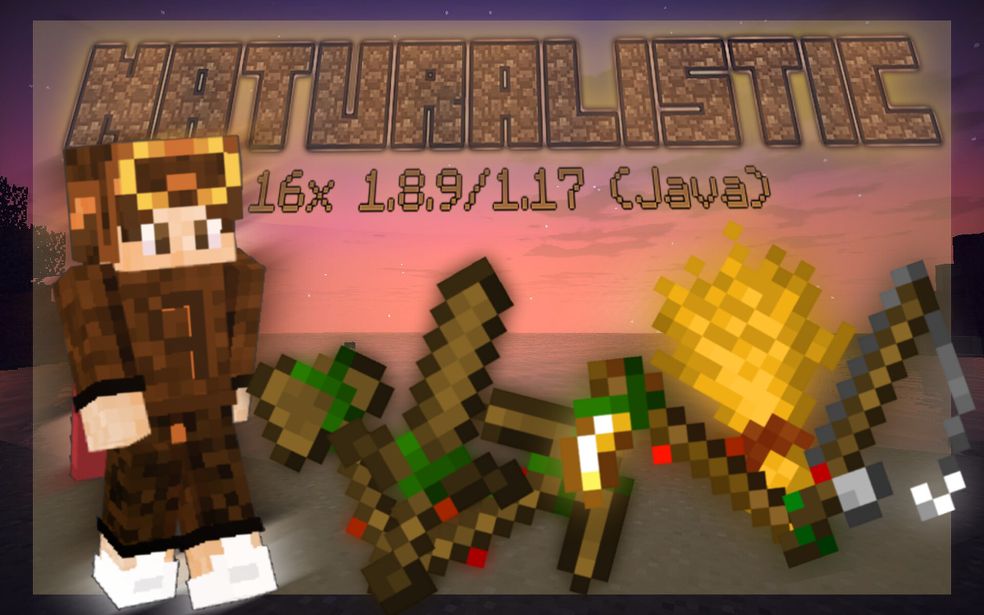 Naturalistic 16 (Java) 1.8.9/1.17.1 Minecraft Texture Pack