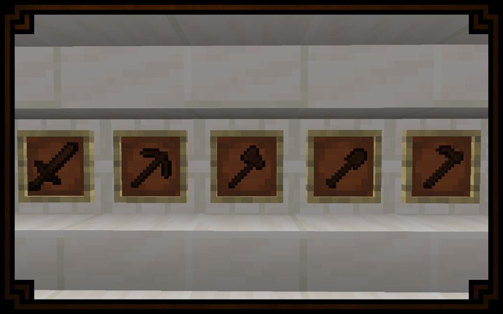SinonSR's dark handled Tools Minecraft Texture Pack